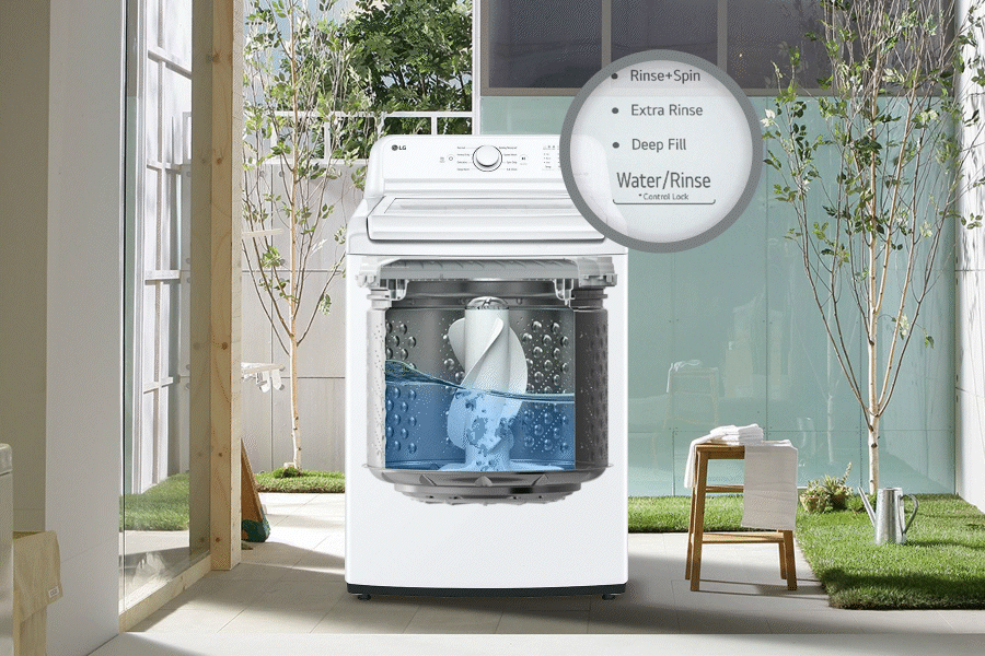 5.3 cu.ft. Mega Capacity Top Load Washer - WT7405CV | LG USA