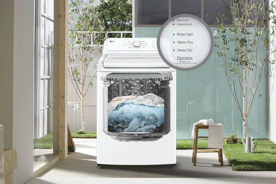4.5 cu. ft. Top Load Washer - WT7100CW | LG USA