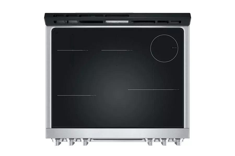 LG STUDIO 6.3 cu. ft. InstaView® Induction Slide-in Range with Air Fry ...