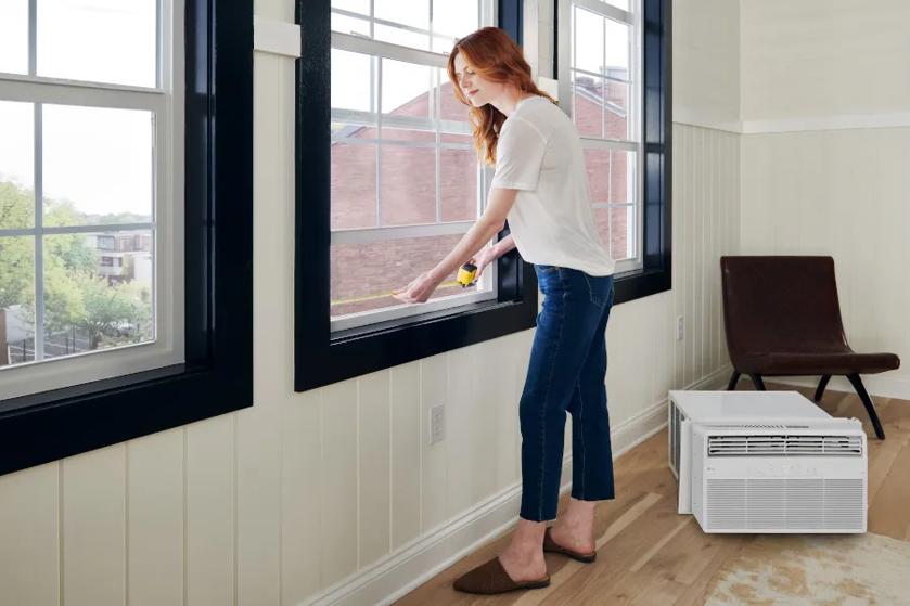 10,000 BTU Smart Wi-Fi Enabled Window Air Conditioner, 450 Sq. Ft ...