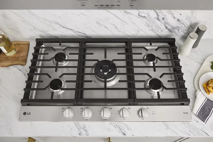 30" Gas Cooktop with Griddle Plate (CBGJ3027S) | LG USA