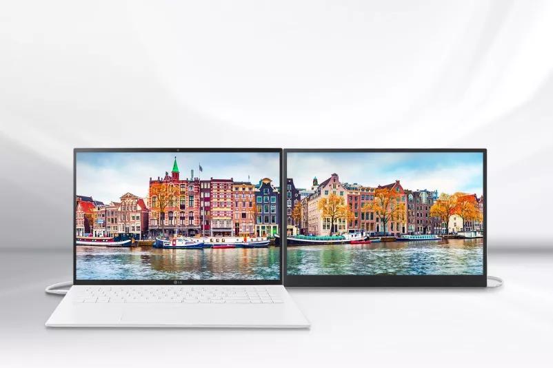 16” LG gram +view IPS Portable Monitor - 16MQ70.ADSU1 | LG USA