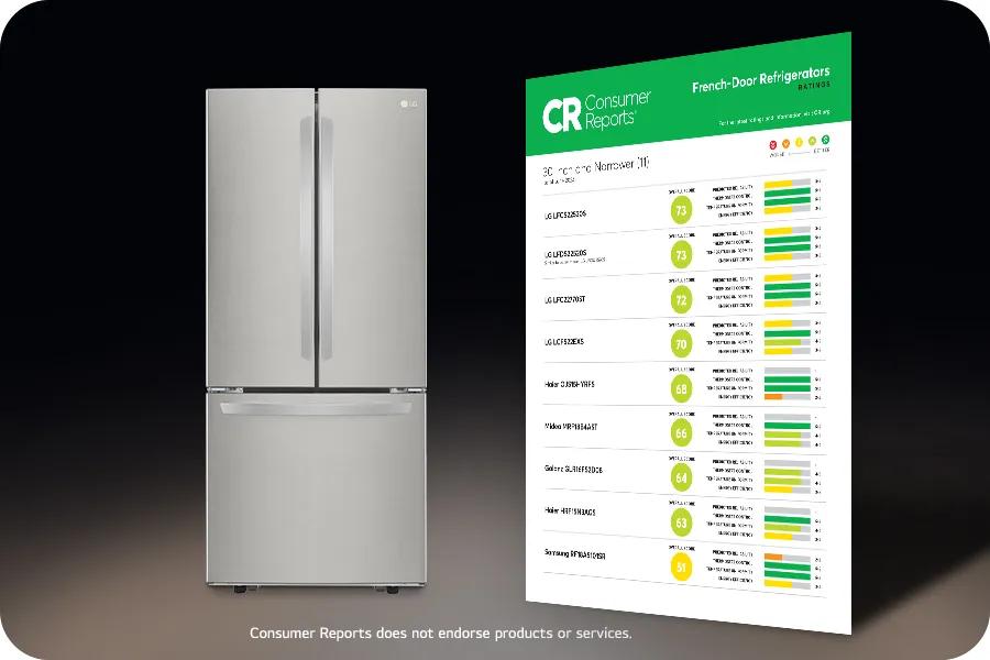 22 cu. ft. French Door Refrigerator - LFCS22520S | LG USA
