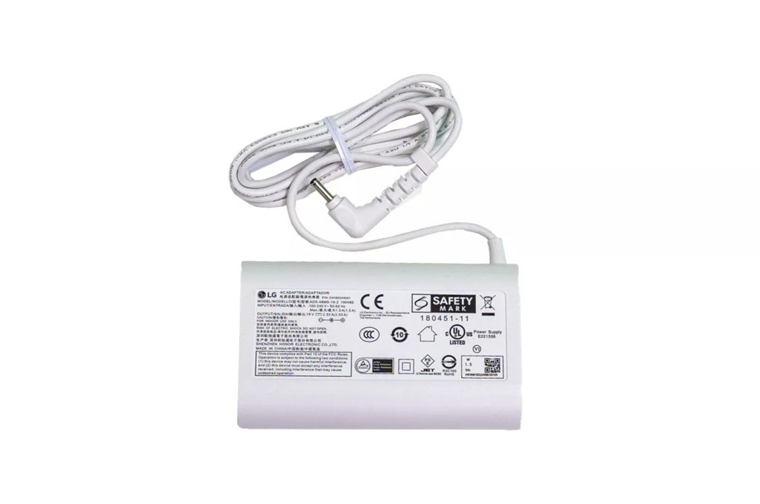 LG 48W White Laptop AC Adapter - EAY65249001 | LG USA