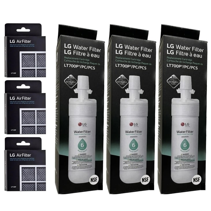 Refrigerator Water and Air Filter Bundle - LT700P3, LT120F3 | LG USA