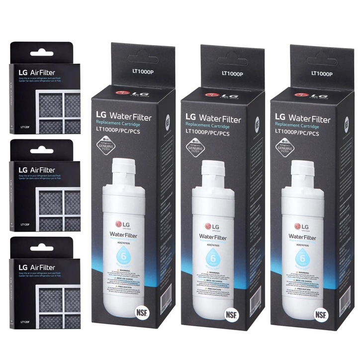 Refrigerator Water and Air Filter Bundle - LT1000P3, LT120F3 | LG USA