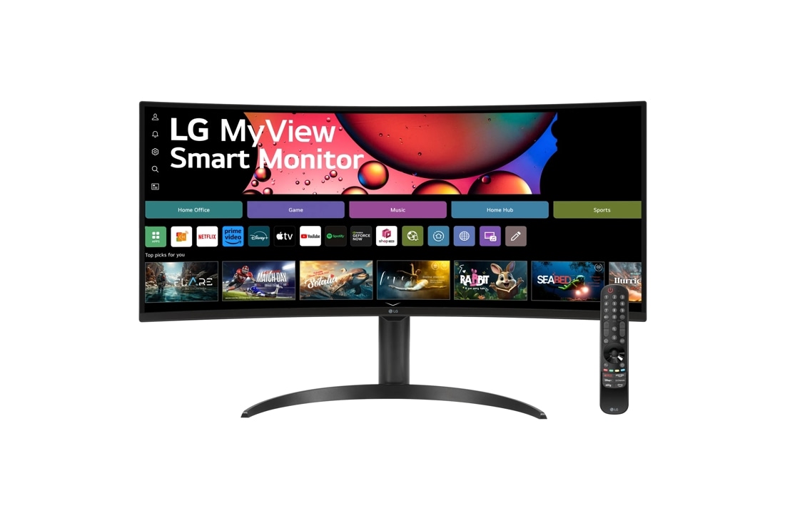 34" 100Hz WQHD MyView Black Smart Monitor - 34SR65QC-B