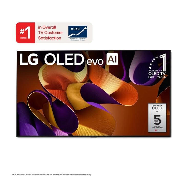 97 inch LG OLED evo AI G4 4K Smart TV 2024 - OLED97G4WUA | LG USA