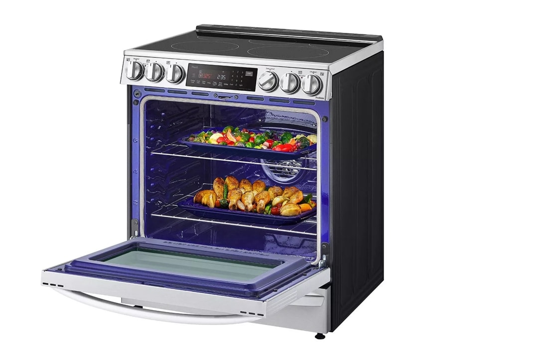 LG LSEL6337F 6.3 Cu. ft. Stainless Smart InstaView Electric Slide In Range with Air Fry