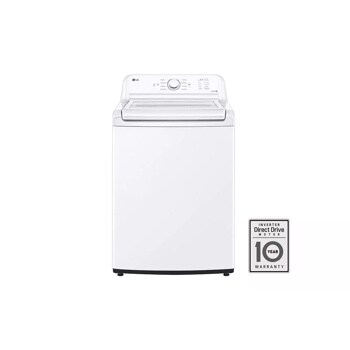 LG 4.1 cu. ft. Capacity Top Load Washer with Agitator and SlamProof ...