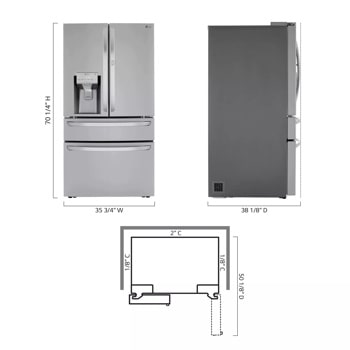 30 cu. ft. Door-in-Door® Refrigerator - LRMVS3006S | LG USA