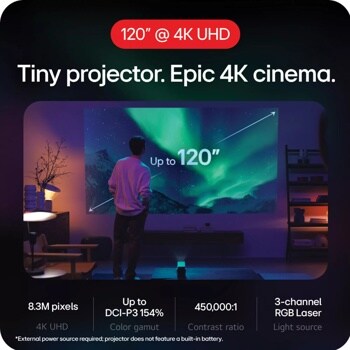LG CineBeam Q 4K Smart Portable Projector - HU710PB