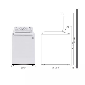 4.3 cu. ft. Top Load Washer - WT7005CW | LG USA