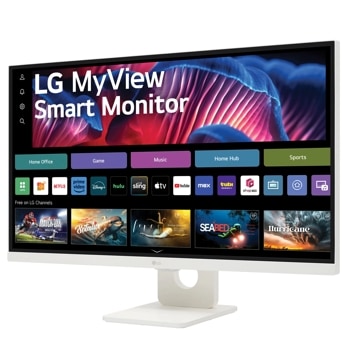 27" FHD IPS MyView White Smart Monitor - 27SR73U-W | LG USA