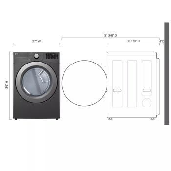 7.4 cu. ft. Electric Dryer - DLE3470M | LG USA