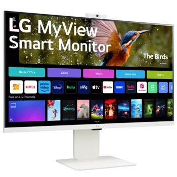 32" 4K UHD IPS MyView Smart Monitor with webOS and Built-in FHD Webcam ...