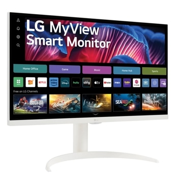 27" 4K UHD MyView White Smart Monitor - 27SR75U-W| LG USA
