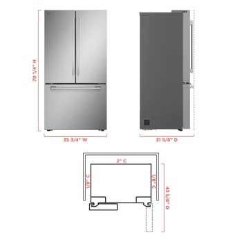 LG STUDIO Counter-Depth MAX™ Refrigerator - SRFB27S3