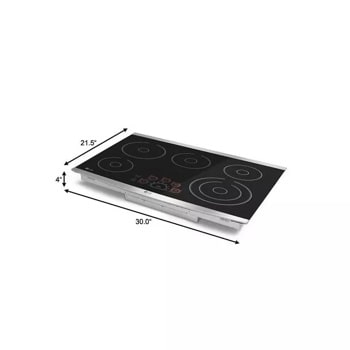 30" Electric Cooktop with 5 Burners - LCE3010SB | LG USA