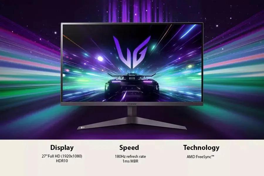 LG UltraGear™ 27 inch 180Hz FHD Gaming Monitor - 27GS40W-B