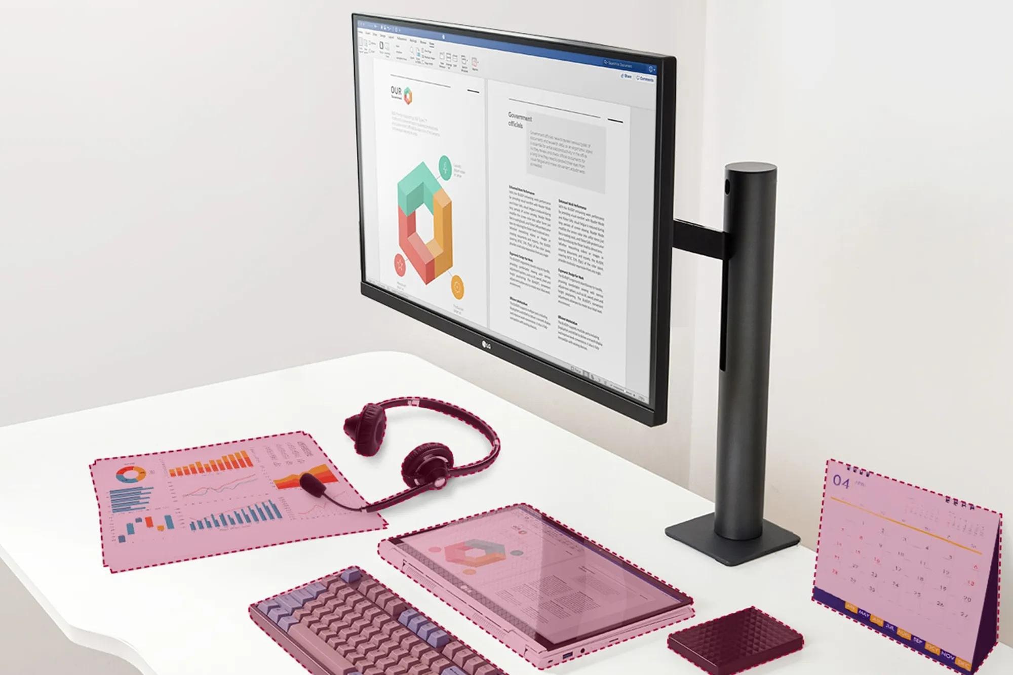 LG Ergo Stand Black - EG800BB | LG USA