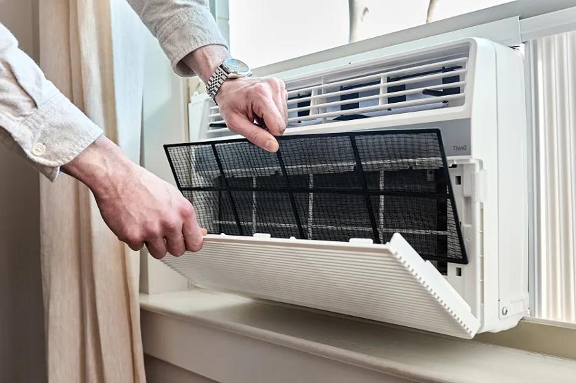 10,000 BTU Smart Wi-Fi Enabled Window Air Conditioner, 450 Sq. Ft ...